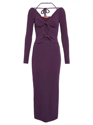 Altuzarra Fotia Cutout Gown - Purple