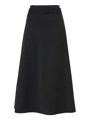 Max Mara Jersey Midi Skirt - Black