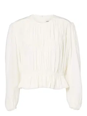 Isabel Marant Étoile Gelina Crepe De Chine Blouse - White