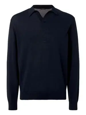 Rubinacci Amalfi Cotton Polo Shirt - Blue