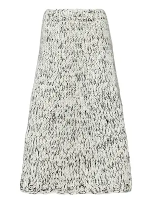 JOSEPH Wool-blend Midi Skirt - Grey