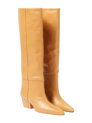 Paris Texas Jane Knee-high Leather Boots - Black