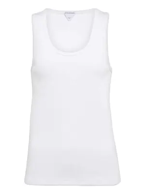 Bottega Veneta Cotton-blend Tank Top - White