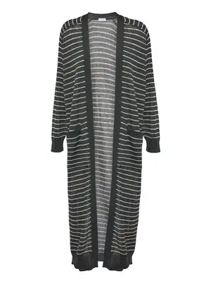 Brunello Cucinelli Striped Cotton Cardigan - Multicoloured