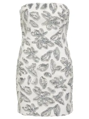 Rebecca Vallance Suki Sequined Minidress - Silver
