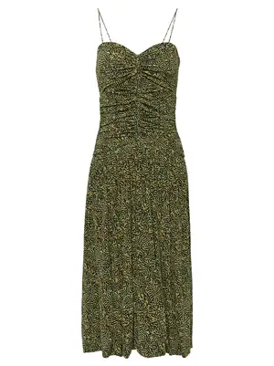 Isabel Marant Elisabeth Printed Jersey Midi Dress - Multicoloured