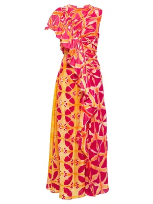 Ulla Johnson Lali Printed Silk Maxi Dress - Multicoloured