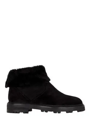Manolo Blahnik Tomosa Suede Boots - Black