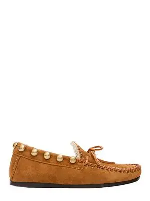 Isabel Marant Fitza Loafers - Cognac/gold