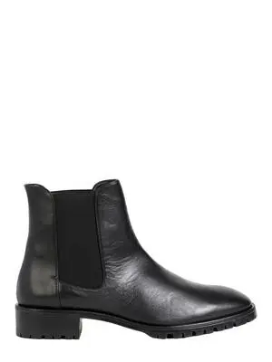STUART WEITZMAN Leather Chelsea Boots - Black