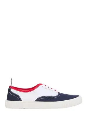Thom Browne Colorblock Canvas Sneakers - White