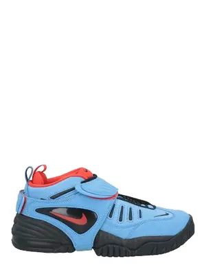 Nike NIKE High-Top Sneakers In Leather And Textile Fibers Blue