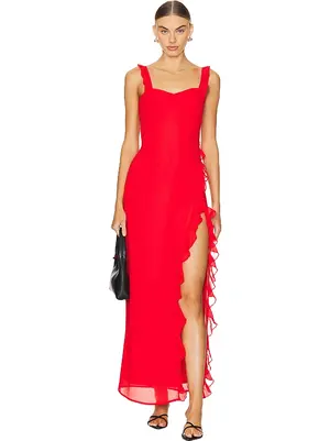 MORE TO COME Lucille Maxi Dress - Red