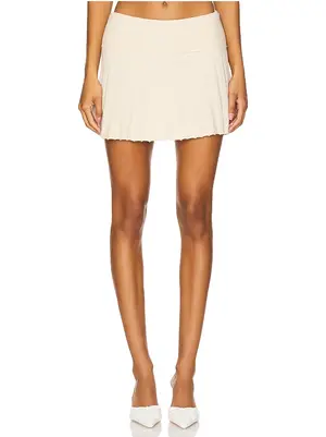 LOVERS AND FRIENDS Milana Mini Skirt - Cream