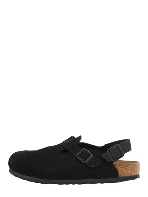 BIRKENSTOCK Tokio Clogs - Black Suede