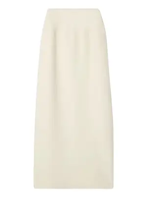 Gabriela Hearst Wolff Wool Maxi Skirt - Ivory