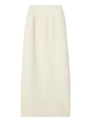 Gabriela Hearst Wolff Wool Maxi Skirt - Neutrals