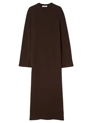 FFORME Ainsley Wool-cashmere Maxi Dress - Brown