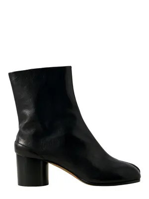 MAISON MARGIELA Tabi Split-toe Leather Ankle Boots - Black
