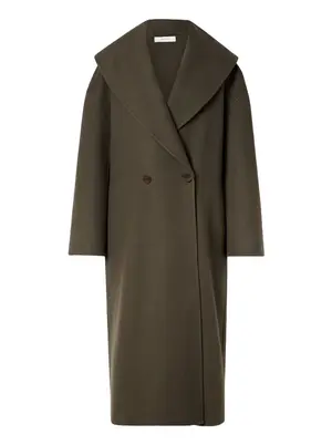FFORME Carlson Double-breasted Wool Coat - Green