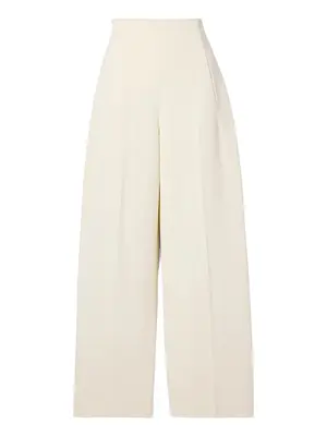 FFORME Peyton Crepe Wide-leg Pants - Cream