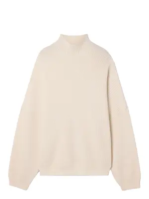 FFORME Kimm Oversized Ribbed Cashmere Sweater - Cream