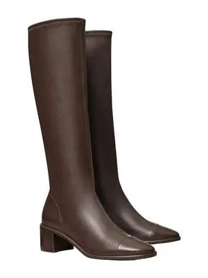 Tory Burch Tory Burch Cap-Toe Knee High Boots Cocoadnu