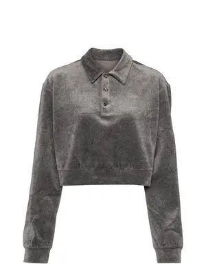 JNBY Corduroy Classic-collar Sweatshirt - Grey