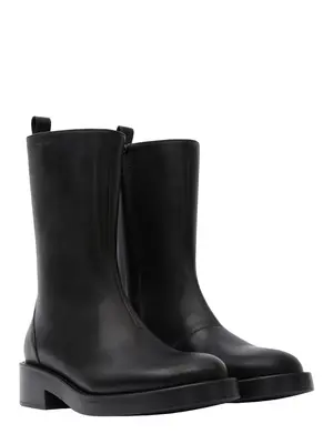 COURREGES Rider Leather Boots - Black