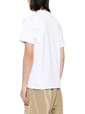 A BATHING APE Japanese Tattoo Camo On College Tee - White