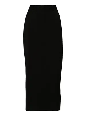 Helmut Lang Helmut Lang Zipped Maxi Skirt Black