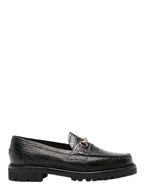 BLACKSTOCK & WEBER Mason Horse Bit Loafers - Black