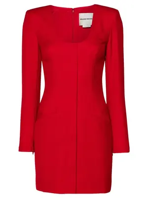 Roland Mouret Tailoring Mini Dress - Red