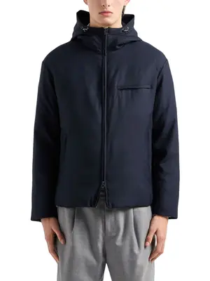 Emporio Armani Travel Essentials Hooded Jacket - Blue