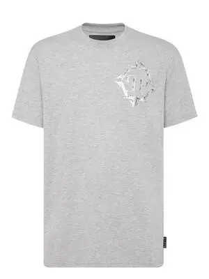 Philipp Plein Chrome Logo-print T-shirt - Grey