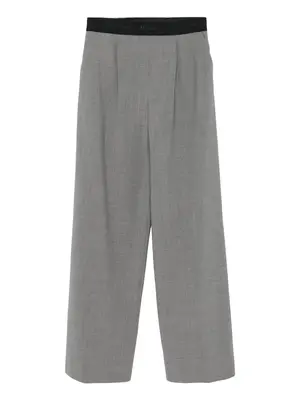 MSGM MSGM Logo-Waistband Tailored Trousers