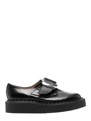 Comme Des Garçons Buckled Monk Shoes - Black