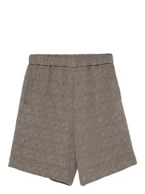GIORGIO ARMANI Interlock-Monogram Bermuda Shorts