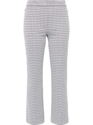Theory Houndstooth Trousers - Grey