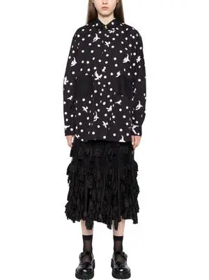 BLACK COMME DES GARÇONS Ruffled Tulle Skirt - Black