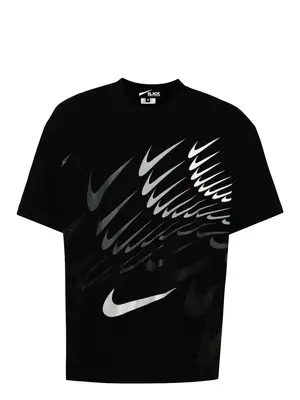 BLACK COMME DES GARÇONS X Nike Logo-printed T-shirt - Black