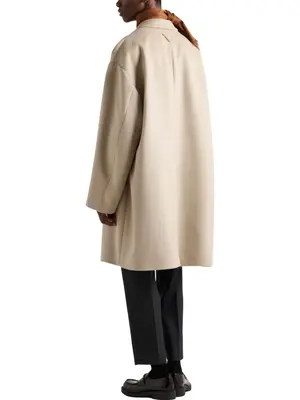 Prada Prada Wool Coat Neutrals