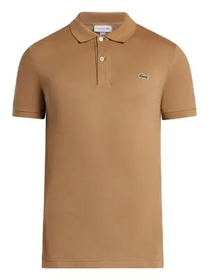 Lacoste Logo-patch Polo Shirt - Brown