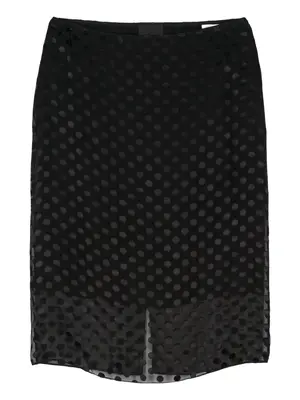 GIVENCHY Givenchy Polka Dot Devoré Skirt