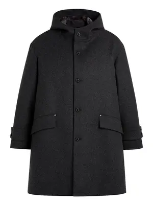 Mackintosh Humbie Wool Coat - Grey
