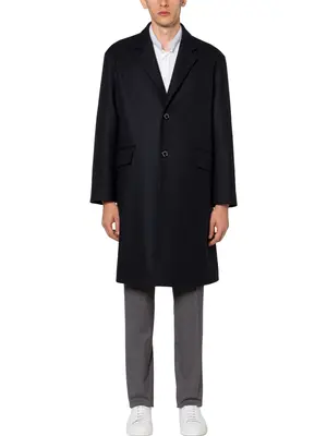 Mackintosh Humbie Chester Wool Coat - Blue