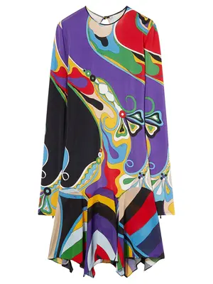 EMILIO PUCCI PUCCI Orchidee-Print Mini Dress