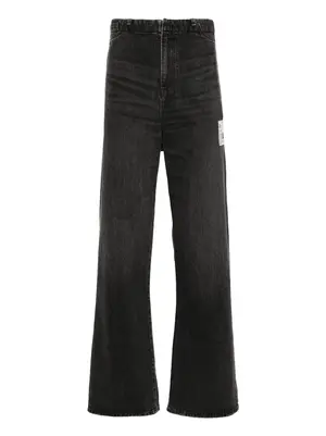 Mihara Yasuhiro Easy Waist Wide Leg Jeans - Grey