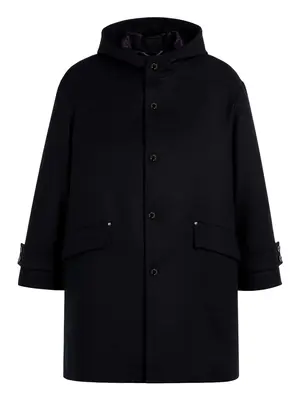 Mackintosh Humbie Hooded Coat - Blue