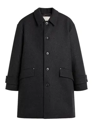 Mackintosh Humbie Wool Coat - Grey